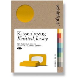 Schlafgut Kissenbezug »Pure flexibler Kissenbezug für Nackenstützkissen« Bio-Baumwolle mit Elasthan, mit Gummizug, bügelfrei Yellow Deep...