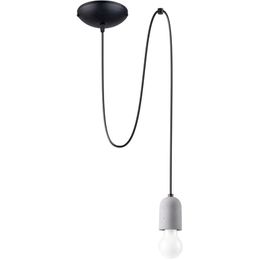SOLLUX LIGHTING Hängeleuchte »NESO« E27 1 Stk. Verteiltes Licht Grauschwarz
