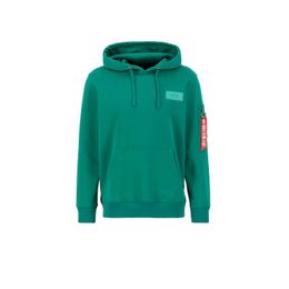 Alpha Industries Hoodie »Backprint Hoodie « jungle green 5 XL 5 XL Brushed Fleece Stoff