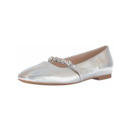 Gabor Ballerina »Ballerinas Leder« Silber 38,5 38,5 Verschluss: Schlupfschuh