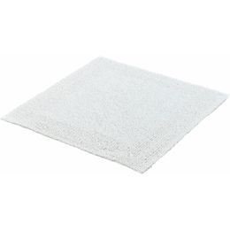 Kleine Wolke Badematte &raquo;Cotone&laquo; H&ouml;he 17 mm beidseitig nutzbar fu&szlig;bodenheizungsgeeignet Badteppich, Uni Farben, reine Baumwolle, waschbar wei&szlig; Baumwolle