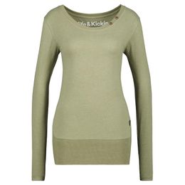 ALIFE & KICKIN Langarmshirt &raquo;Damen ConnyAK A&laquo; dust melange XS XS ConnyAK A von alife and kickin - trendiges Longsleeve f&uuml;r Damen mit femininer...