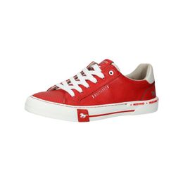 Mustang Shoes Sneaker »Sneaker Lederimitat« Rot 36 36 Verschluss: Schnürung