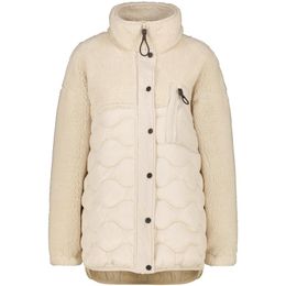 alife and kickin ALIFE & KICKIN Winterjacke &raquo;Damen EveAK G&laquo; ohne Kapuze Stylische Teddy-Pl&uuml;sch &Uuml;bergangsjacke in l&auml;ssiger Passform chalk S S Teddyjacke mit...