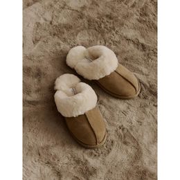rosemunde Damen rosemunde Hausschuh &raquo;Sydney Shearling Reversed Slippers&laquo; 1 Paar, atmungsaktiv, w&auml;rmend, mit Memory Foam 39