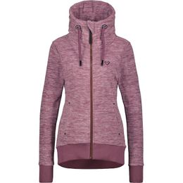 ALIFE & KICKIN Kapuzensweatjacke &raquo;Damen VivianAK F&laquo; mulberry melange XXL XXL Kurze Damenfleecejacke VivianAK F von alife and kickin