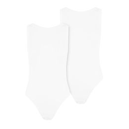 Urban Classics Body »Damen Ladies Rib Tank Body 2-Pack« white+white M - US-Größen US-Größen M Bodies für vielseitige Looks