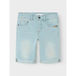 name it Jeansshorts »NKMTHEO XSL DNM L SHORTS 6622-CL NOOS« Viskosemischung, Stretch Light Blue Denim 92 - N-Gr N-Gr 92 Slim Fit Jeansshorts mit...