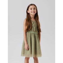 name it Tüllkleid »NKFVABOSS SPENCER« Kunstfaser, elastische Taille mit Glitzereffekt Tea Detail:W. TONE IN TONE LUREX 146 - N-Gr N-Gr 146...