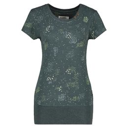alife and kickin ALIFE & KICKIN Rundhalsshirt »Damen CocoAK B« dark forest melange S S Gemustert, bequem und feminin - CocoAK B das neue T-Shirt für Damen von Alife...