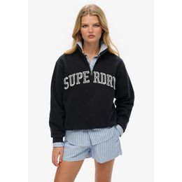 Superdry Sweatshirt »ATHLETIC ESS APPLIQUE HALF ZIP« Eclipse Navy L L Sweater von Superdry