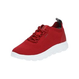 Geox Sneaker »Sneaker Lederimitat/Textil« Rot 43 43 Verschluss: Schnürung