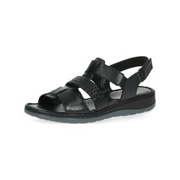 Caprice Riemchensandale »Sandalen Leder« Schwarz 38 38 Verschluss: Klettverschluss