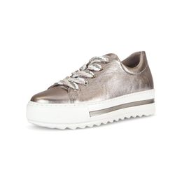 Gabor COMFORT Sneaker »Sneaker Leder« Puder 40,5 40,5 Verschluss: Schnürung