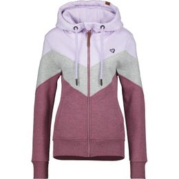 ALIFE & KICKIN Kapuzensweatjacke »Damen StellinaAK A« mulberry melange M M StellinaAK A von alife and kickin - die Sweatjacke für entspannte...