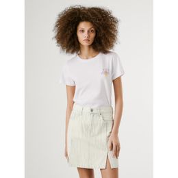 Pepe Jeans T-Shirt »AMANDA« mit Stick- und Druckelementen 800WHITE XS XS Shirt AMANDA von Pepe Jeans
