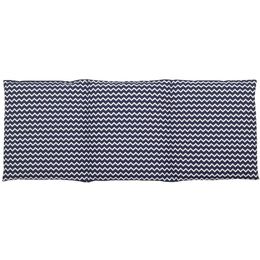 Kirschkernkissen Herbalind "3 Kammer Kirschkernkissen", blau (blau, weiß), B:20cm H:2cm L:50cm, Baumwolle, Funktionskissen, sowohl als Wärme- und auch als Kältekissen verwendbar