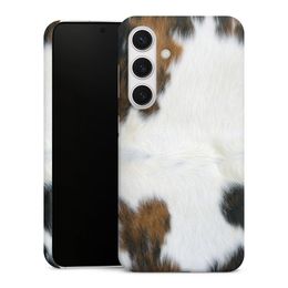 DeinDesign Galaxy S24 Handy Premium Case Smartphone Handyh&uuml;lle Schutzh&uuml;lle matt Cow Fur Cow Skin Premium Case