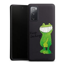 DeinDesign Galaxy S20 FE Handy Premium Silikon H&uuml;lle Handyh&uuml;lle schwarz Case Motivation Frog Janosch Silikon Premium Case