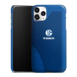 DeinDesign iPhone 11 Pro Max Handy Premium Case Smartphone Handyh&uuml;lle Schutzh&uuml;lle gl&auml;nzend Official Licensed Product Bundesliga Fc Schalke 04 Premium Case
