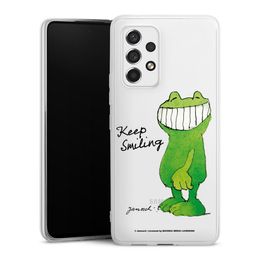 DeinDesign Galaxy A53 5G Handy Silikon H&uuml;lle Case transparent Handyh&uuml;lle Motivation Frog Janosch Silikon Case