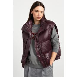 Sweater SENSES.THE LABEL, Damen, Gr. L, grau (smoke melange), Material: 57% Baumwolle, 40% Polyester, 3% Elasthan, bedruckt, oversize, Rundhals, eingesetzt Rippbündchen, Sweatshirts, mit Baumwolle