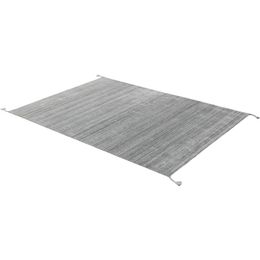 Sch&ouml;ner Wohnen Kollektion Teppich "Alura" Gr. 3, grau, B:140cm H:8mm L:200cm, Viskose, Wolle, SCH&Ouml;NER WOHNEN-KOLLEKTION, Teppiche, Teppich, Hochwertiger Viskoseanteil, Wohnzimmer