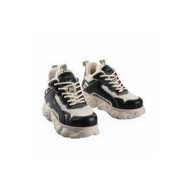 Buffalo Damen Trainingsschuh "Buffalo Cld Chai Warm Vegan Nappa/Fur", Gr. 39schwarz, beige, Kunstfaser, unifarben, Schuhe