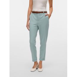 Véro Moda Anzughose VERO MODA "VMMAYA MR LOOSE SOLID PANT NOOS", Damen, Gr. XS (34), Länge 32, grau (gray mist), Web, Obermaterial: 62% Polyester, 33% Viskose, 5% Elasthan, unifarben, regular fit knöchellang, Hosen Anzughose, knöchelfreie Form mit Saumaufschlag
