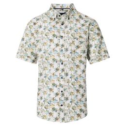 Kurzarmhemd Casamoda "Casamoda Freizeithemd Kurzarm Print", Herren, Gr. L, Normalgr&ouml;&szlig;en, gr&uuml;n, 100% Baumwolle, bedruckt, comfort fit, Hemden