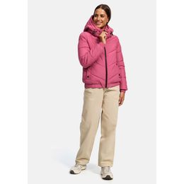 Winterjacke Marikoo "Nayanaa", Damen, Gr. L, rosa (berry rouge), Obermaterial: 100% Polyester, Innenseite: 100% Polyester, Jacken, mit abnehmbarer Kapuze