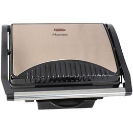 Bestron Panini Kontakt Grill 1000 Watt Satin Design Grill und Toaster