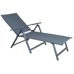 KYNAST Comfort Relax Klappliege Aluminum dunkelgrau /grau