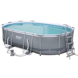 Bestway Frame Pool 56448 Komplett-Set 488 x 305 x 107cm oval