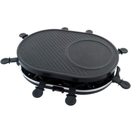 Expo-B&ouml;rse Raclette Set oval f&uuml;r 8 Personen inkl. Crepemaker 1200 Watt