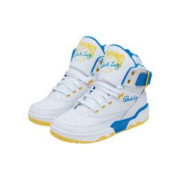 Ewing Damen Trainingsschuh "Ewing Ewing 33HI UCLA", Gr. 8,5wei&szlig;, directoire blau, cyber gelb, Leder, Schuhe