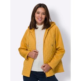 Langjacke Classic Basics, Damen, Gr. 46, gelb (ocker), 100% Polyester, Wattierung:100% Polyester, Jacken