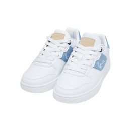 Karl Kani Damen Trainingsschuh "Karl Kani Damen KKFWKGS000048 Karl Kani 89 Classic Gs denim", Gr. 36,5wei&szlig;, light blau, Leder, Schuhe