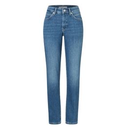 Stretch-Jeans MAC "Melanie", Damen, Gr. 46, Länge 32, blau (vintage sea blau), Denim/Jeans, Obermaterial: 78% Baumwolle, 12% Lyocell, 7% Elastomultiester, 3% Elasthan, figurbetont normal, Jeans, Gerade geschnitten, Topseller