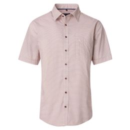 Kurzarmhemd Casamoda "Casamoda Freizeithemd Kurzarm Print", Herren, Gr. XL, Normalgr&ouml;&szlig;en, rot (hellrot), 100% Baumwolle, bedruckt, l&auml;ssig geschnitten, Hemden