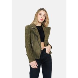 Lederjacke Freaky Nation "Taxi Driver-FN", Damen, Gr. L(40), gr&uuml;n, Oberstoff: 100% Leder; Futter: 100% Polyester, figurbetont, Jacken