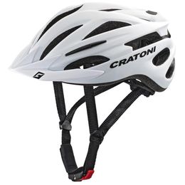 Mountainbikehelm Cratoni "MTB-Fahrradhelm Pacer" Gr. 54, wei&szlig; (wei&szlig; matt), Helme, 54/58 Kopfumfang: 54cm - 58cm