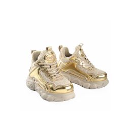 Buffalo Damen Trainingsschuh "Buffalo Cld Chai Warm Vegan Nappa/Fur", Gr. 40beige, gold, Schuhe
