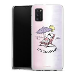 DeinDesign Galaxy A41 Handy Silikon H&uuml;lle Case transparent Handyh&uuml;lle Snoopy Official Licensed Product Peanuts Silikon Case