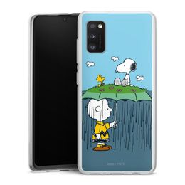 DeinDesign Galaxy A41 Handy Silikon H&uuml;lle Case transparent Handyh&uuml;lle Peanuts Children Snoopy Silikon Case