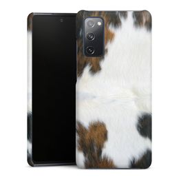 DeinDesign Galaxy S20 FE Handy Premium Case Smartphone Handyh&uuml;lle Schutzh&uuml;lle matt Cow Skin Fur Cow Premium Case