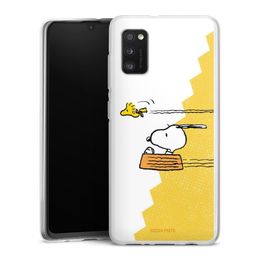DeinDesign Galaxy A41 Handy Silikon H&uuml;lle Case transparent Handyh&uuml;lle Snoopy Peanuts Children Silikon Case