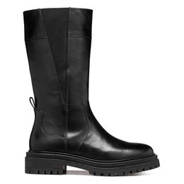 Geox Leder-Stiefel "Iridea" in Schwarz - 47% | Gr&ouml;&szlig;e 38 | Damen-stiefel