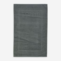 Esprit Graue Badematte mit Logo 93x60cm