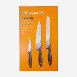 Fiskars 3-teiliges schwarze Messerset